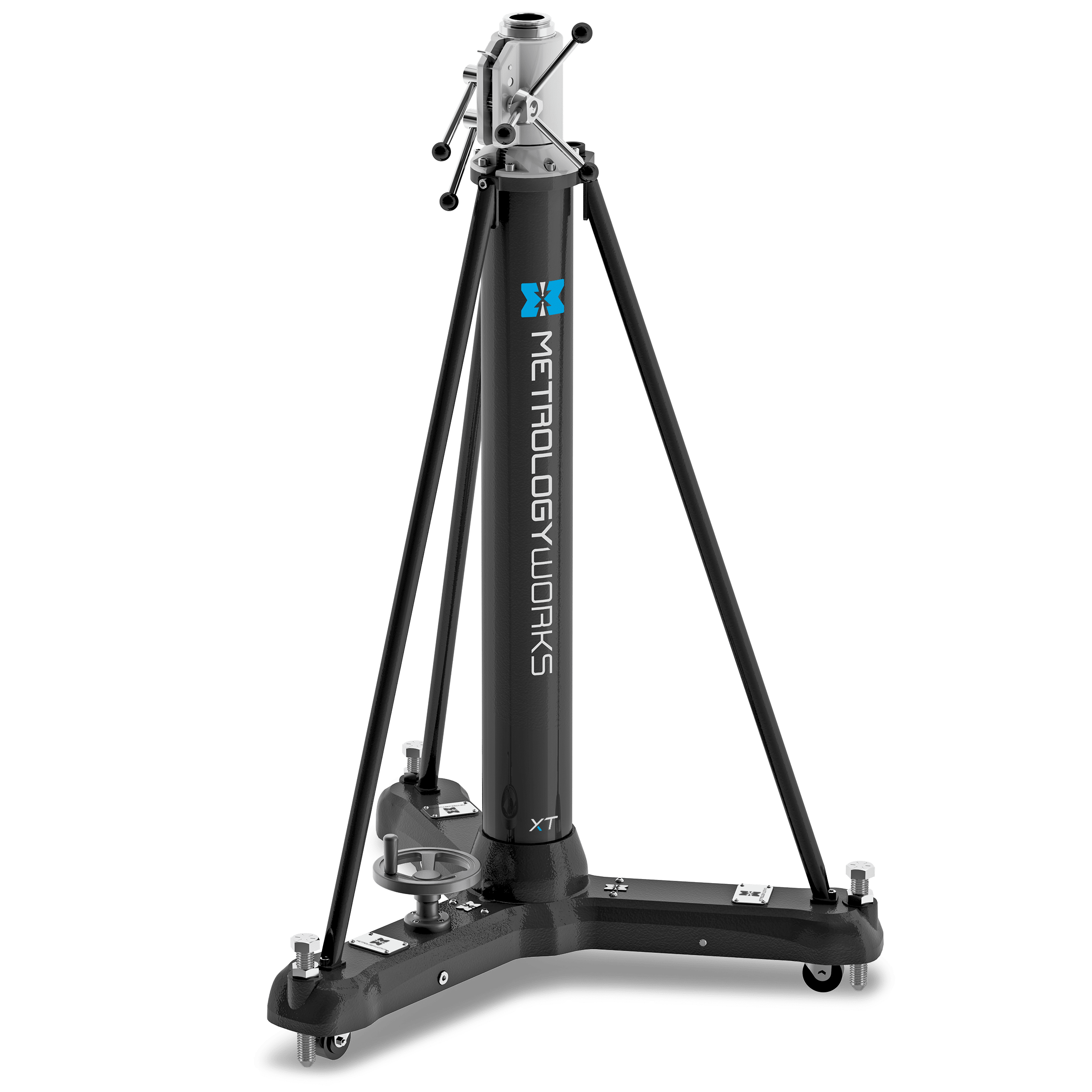 Rhino Series Extra Tall Heavy-Duty Rolling Stand 72"-122" - Black ...