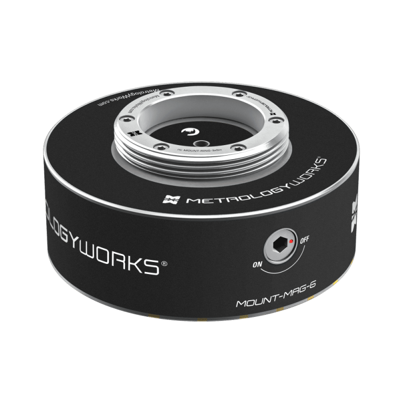 6″ Magnetic Mount for Portable CMM with 3-1/2″ Threaded Ring ...