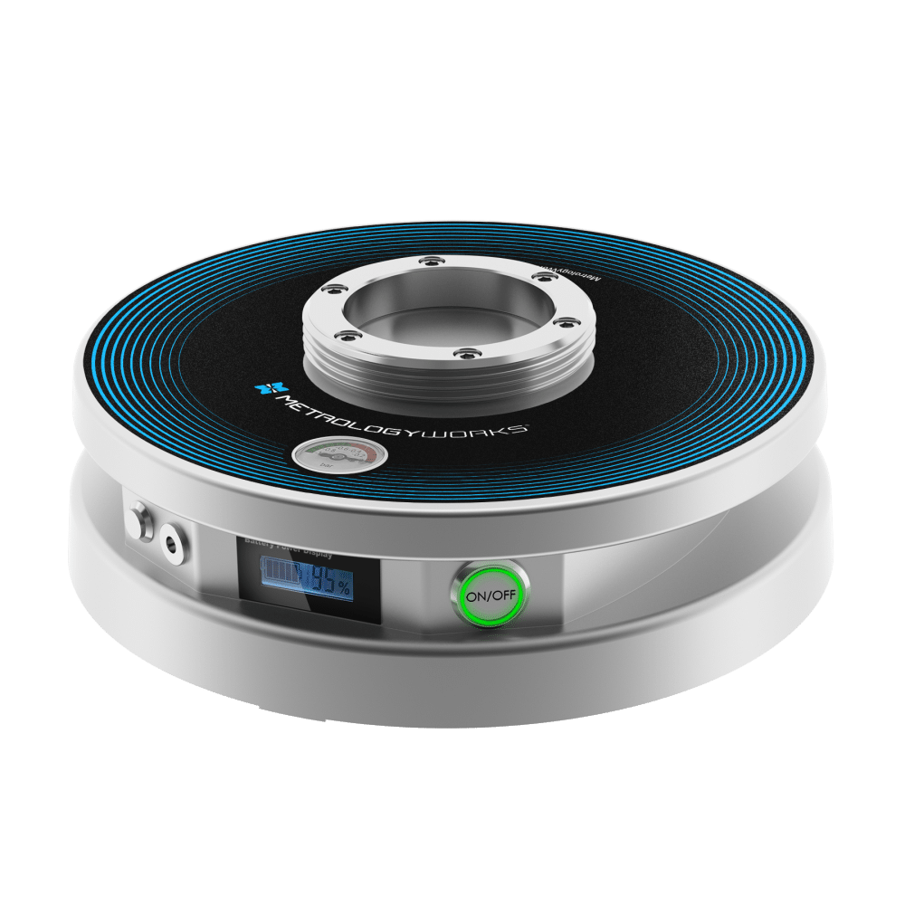 Battery Powered Vacuum Mount with 3-1/2"-8 Threaded Ring - MetrologyWorks