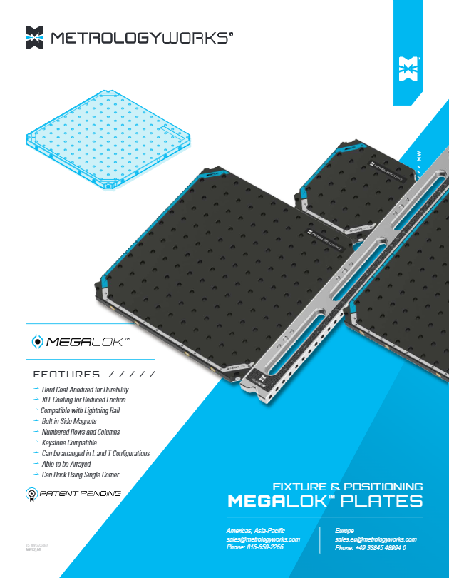 MegaLok Fixture Plate - 1/4"-20 Threads - MetrologyWorks