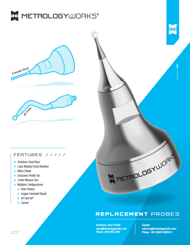 USB (1-1/4"-20) Straight Shank Probes - MetrologyWorks