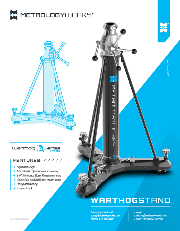 Adjustable Height Warthog Series Heavy Duty Rolling Stands - MetrologyWorks