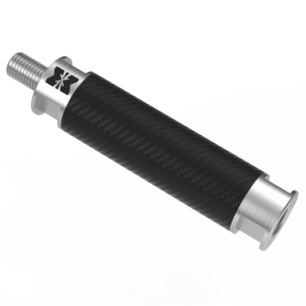 3" Straight Carbon Fiber Extension (8mm thread) - MetrologyWorks